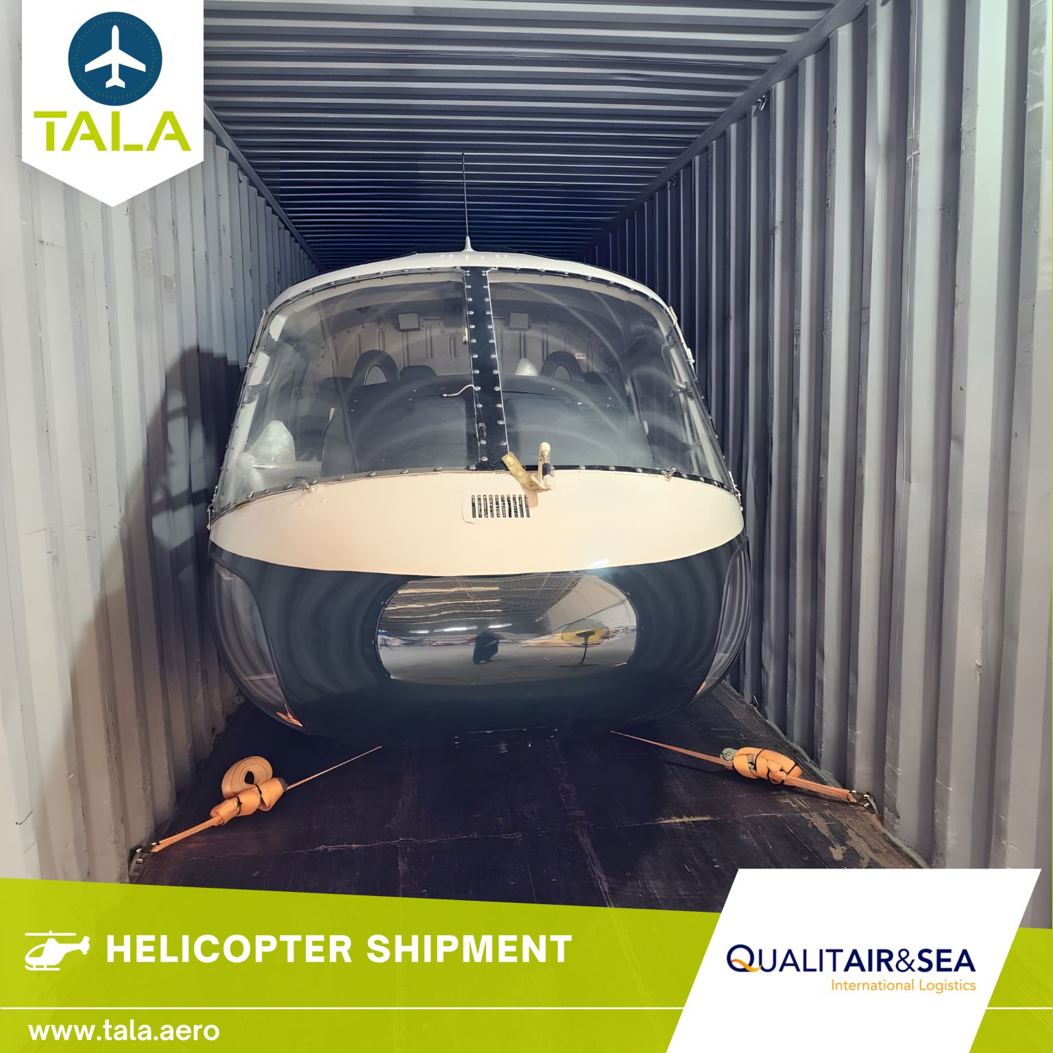 Qualitair &Sea - Helicopter shipment from Malaysia to France - TALA